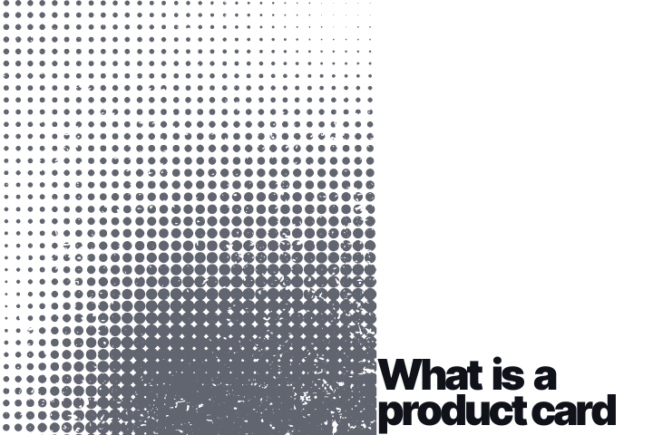 What should a product card look like in an online store?