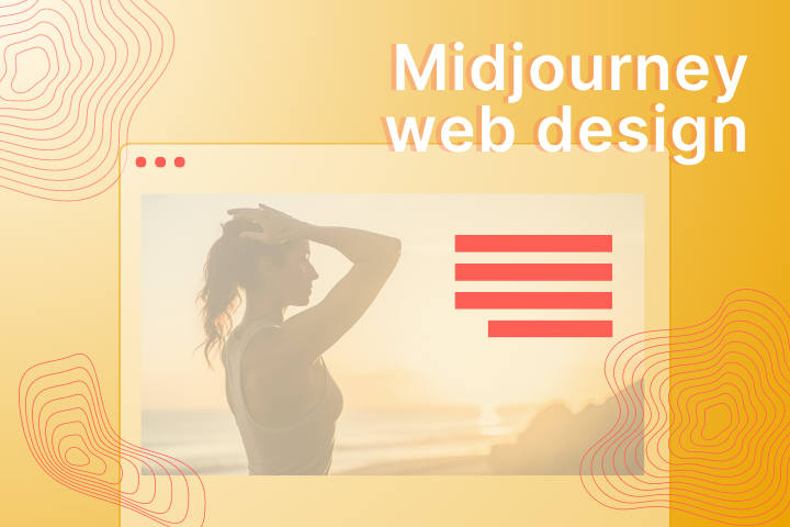 Midjourney web design. How to use AI art in your website design?